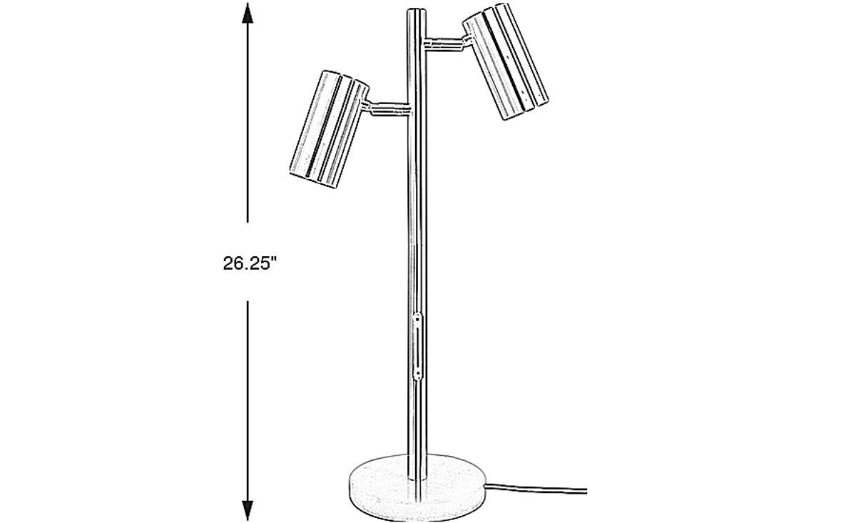 Yokimo Loop Silver Gray Table Lamp | Rooms to Go