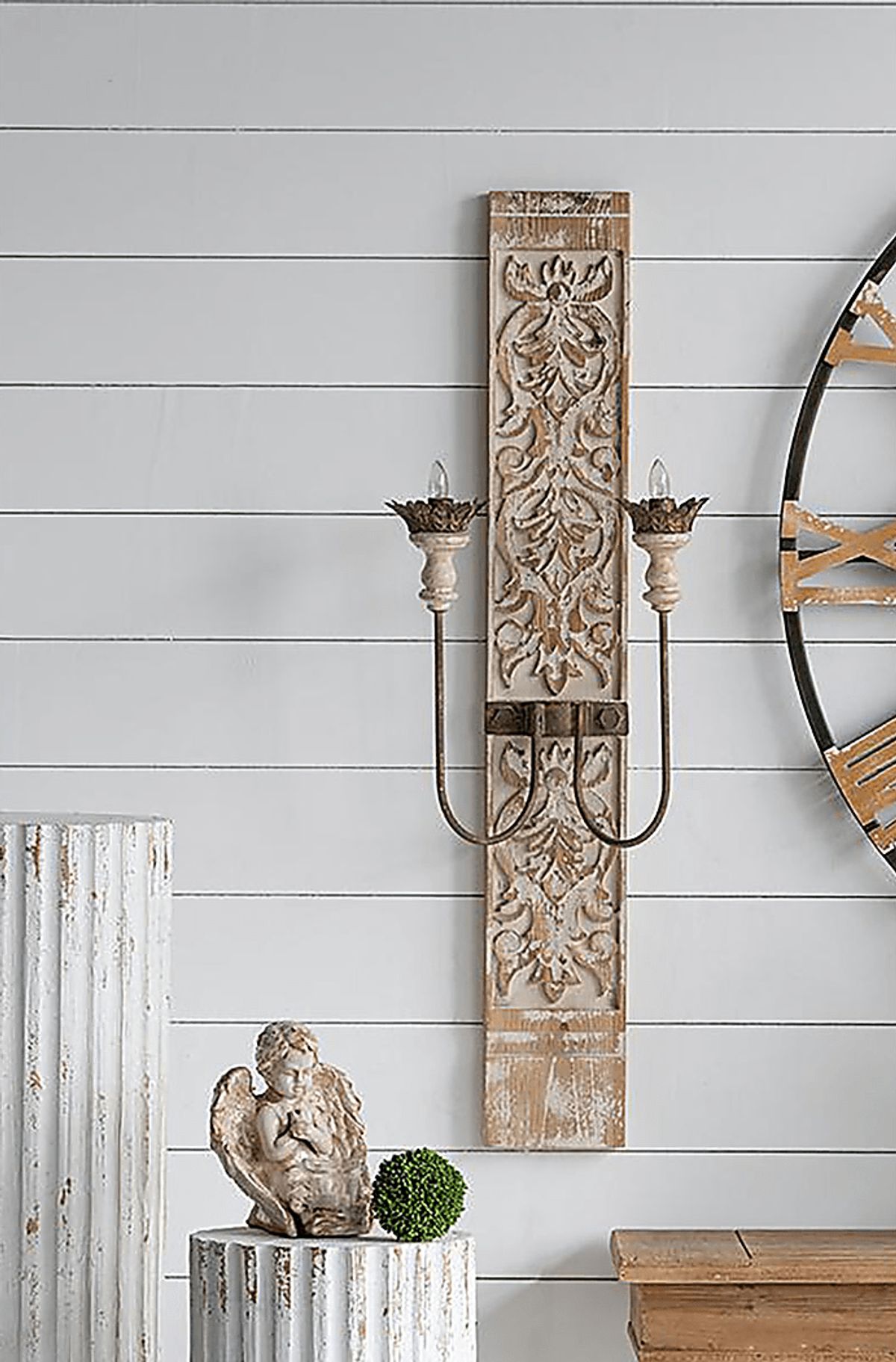 Yuma Summit Cream Beige Sconce | Rooms to Go