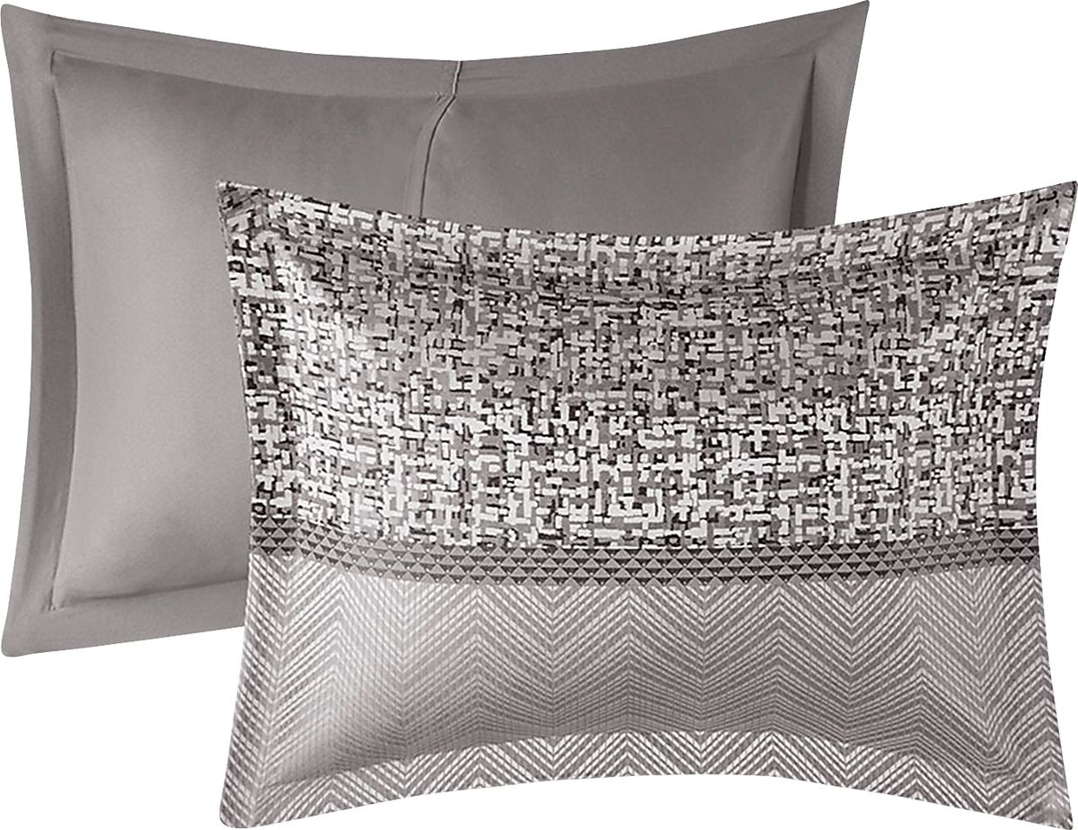 Zair Gray 7 Pc California King Comforter Set | Rooms to Go
