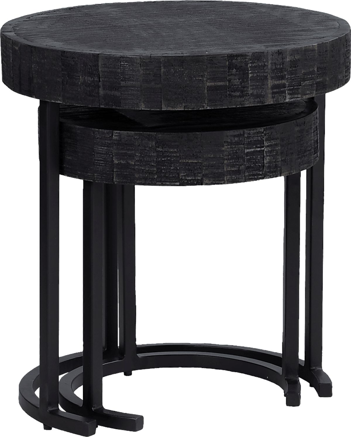 Zaldivar Black Black,Colors Nesting Tables, Set Of 2 | Rooms to Go