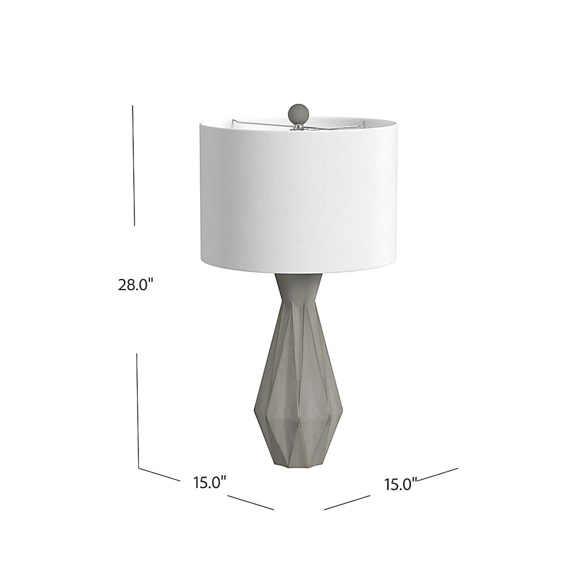 Zambito Oaks Ivory Beige Table Lamp | Rooms to Go