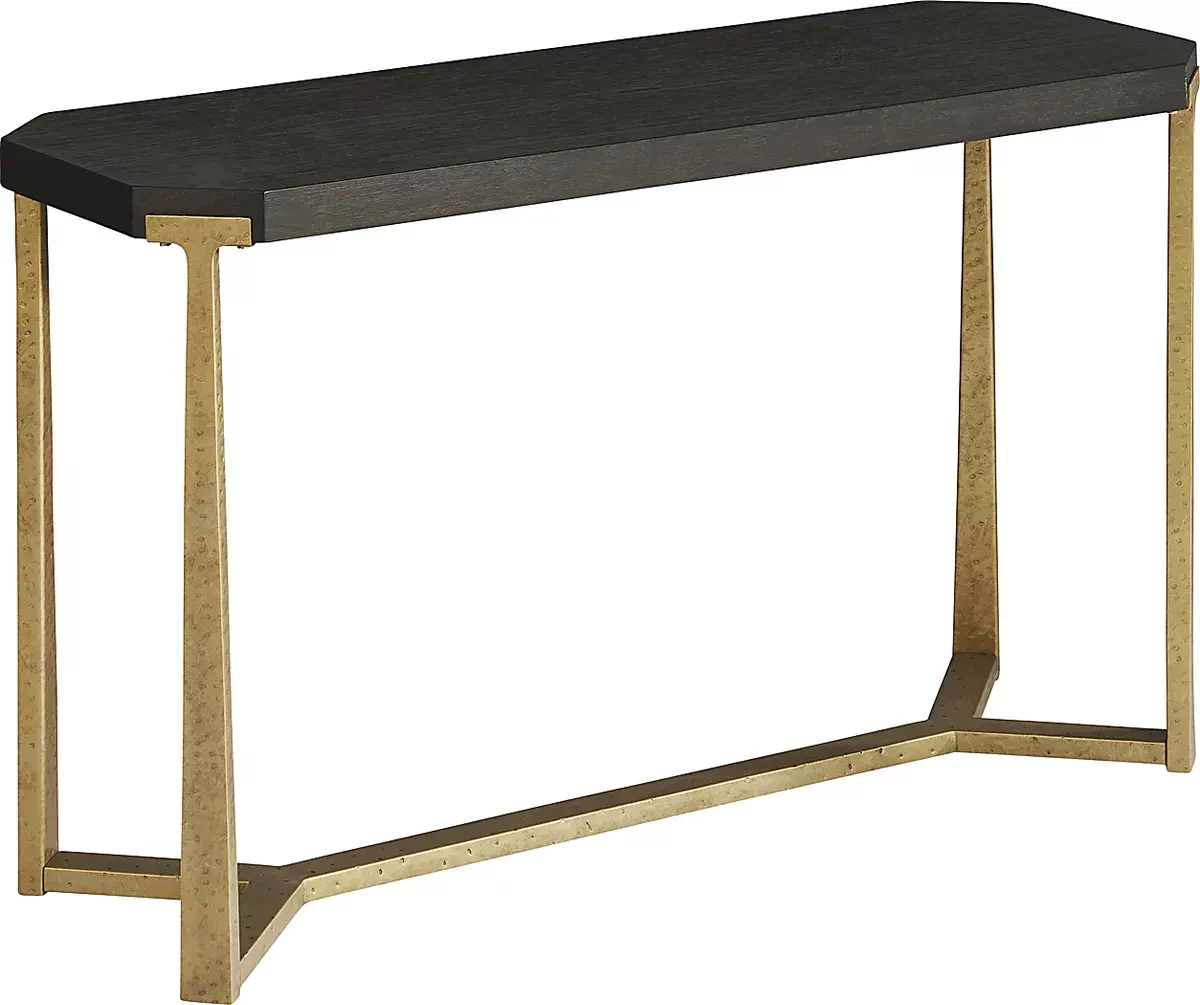 Zandra Brown Dark Wood Sofa Table | Rooms to Go Zandra Brown Dark Wood Sofa Table | Rooms to Go