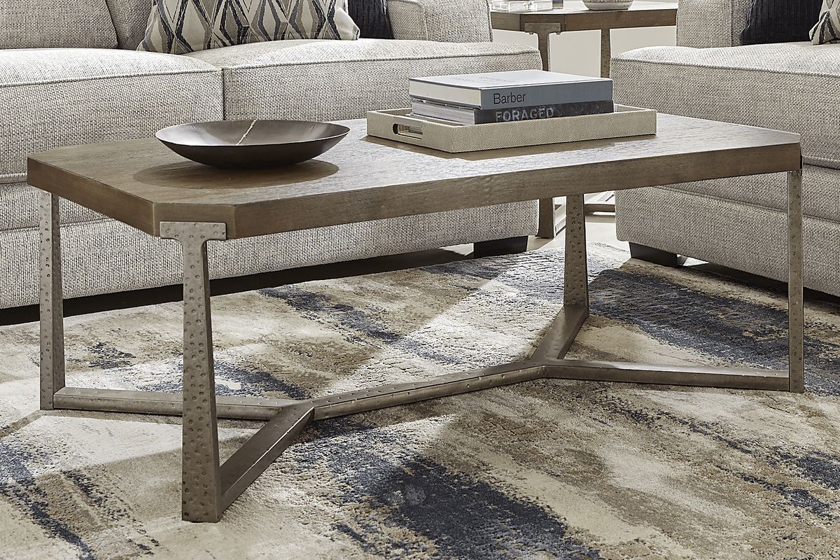 Hutchinson 7 Pc Gray Woven Living Room Set With Sofa, Loveseat ...