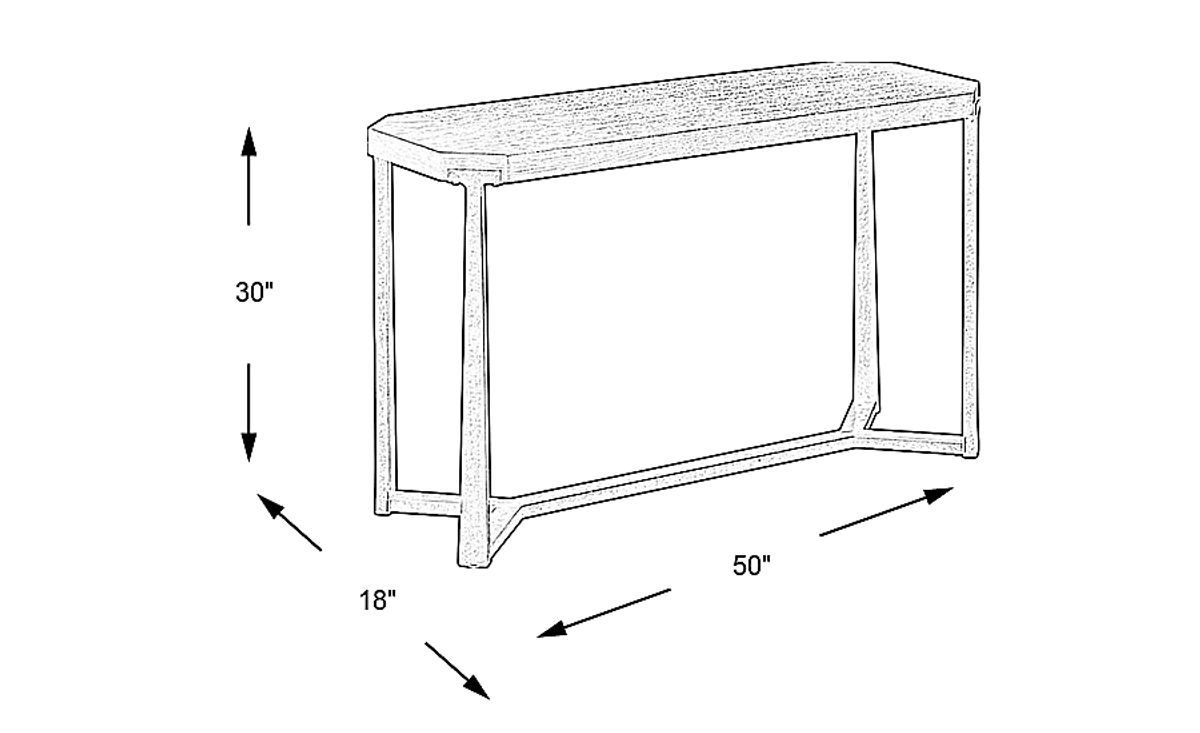 Zandra Gray Sofa Table | Rooms to Go Zandra Gray Sofa Table | Rooms to Go