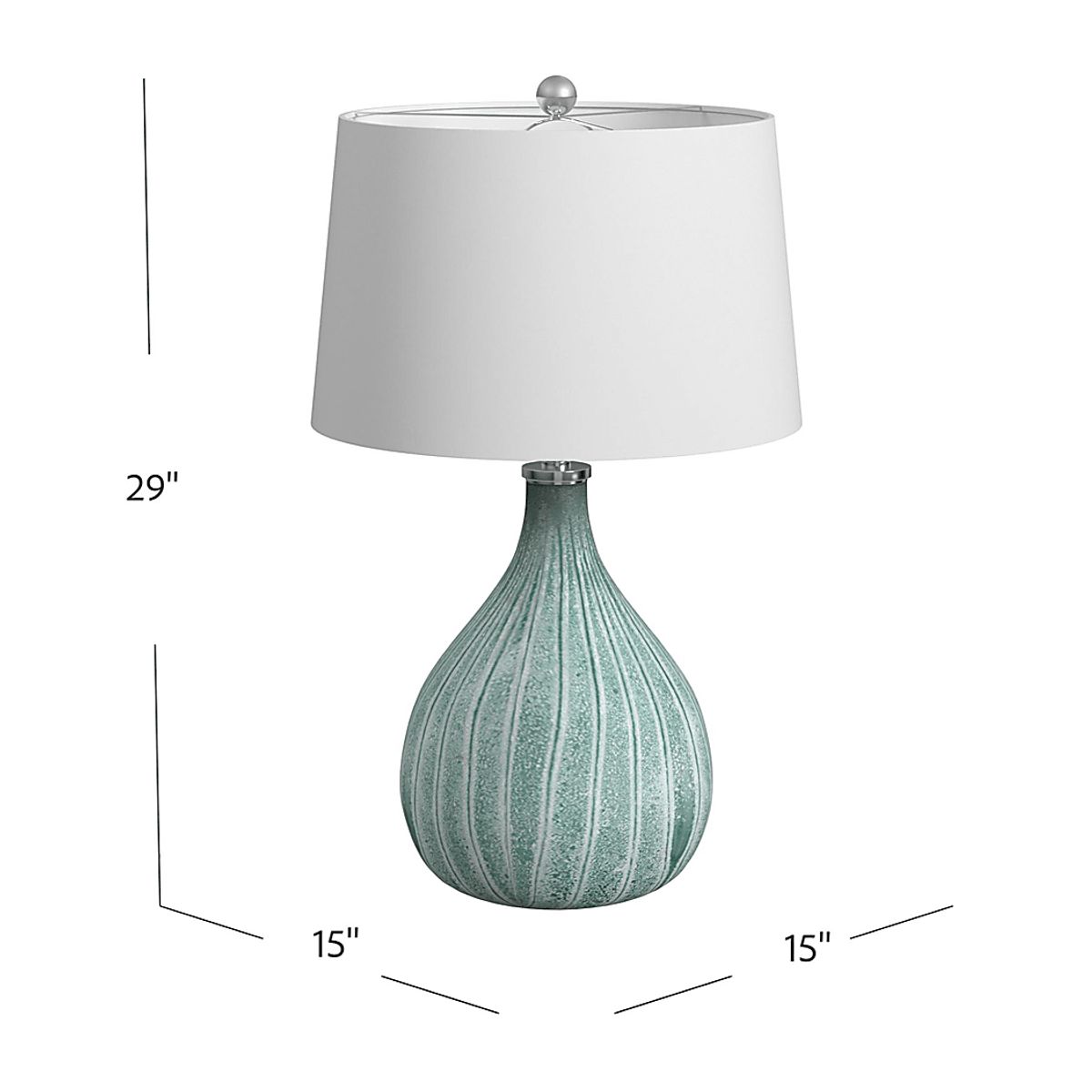 Zappy Trail Green Table Lamp | Rooms to Go