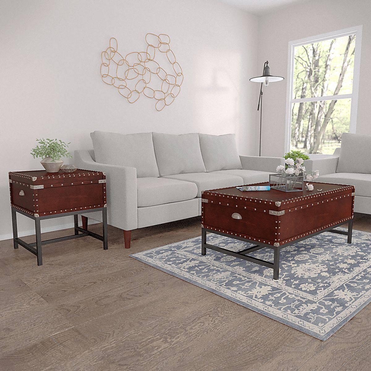 Zatan Brown Dark Wood Cocktail Table | Rooms to Go