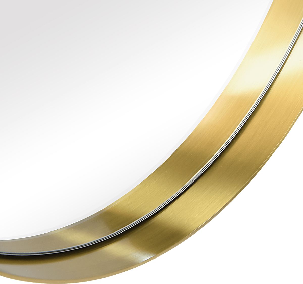 Zaylee Gold Yellow Oval Mirror | Rooms to Go