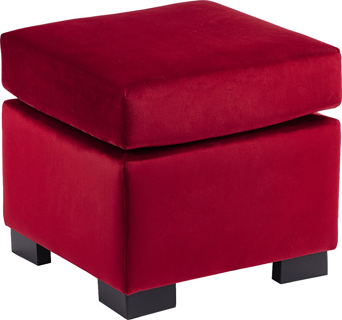 Zellmark Red Ottoman - Rooms To Go