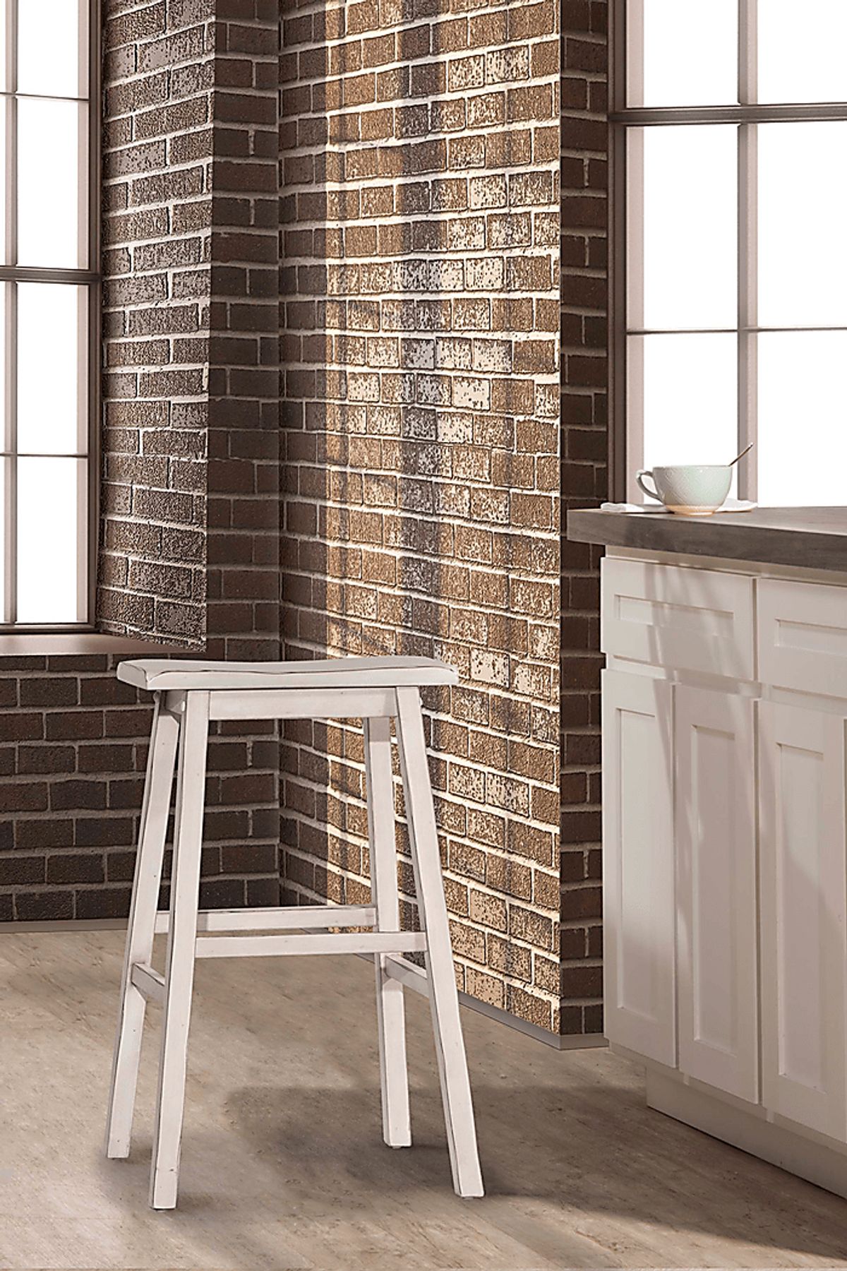 Zendt White Colors,White Counter Height Stool | Rooms to Go