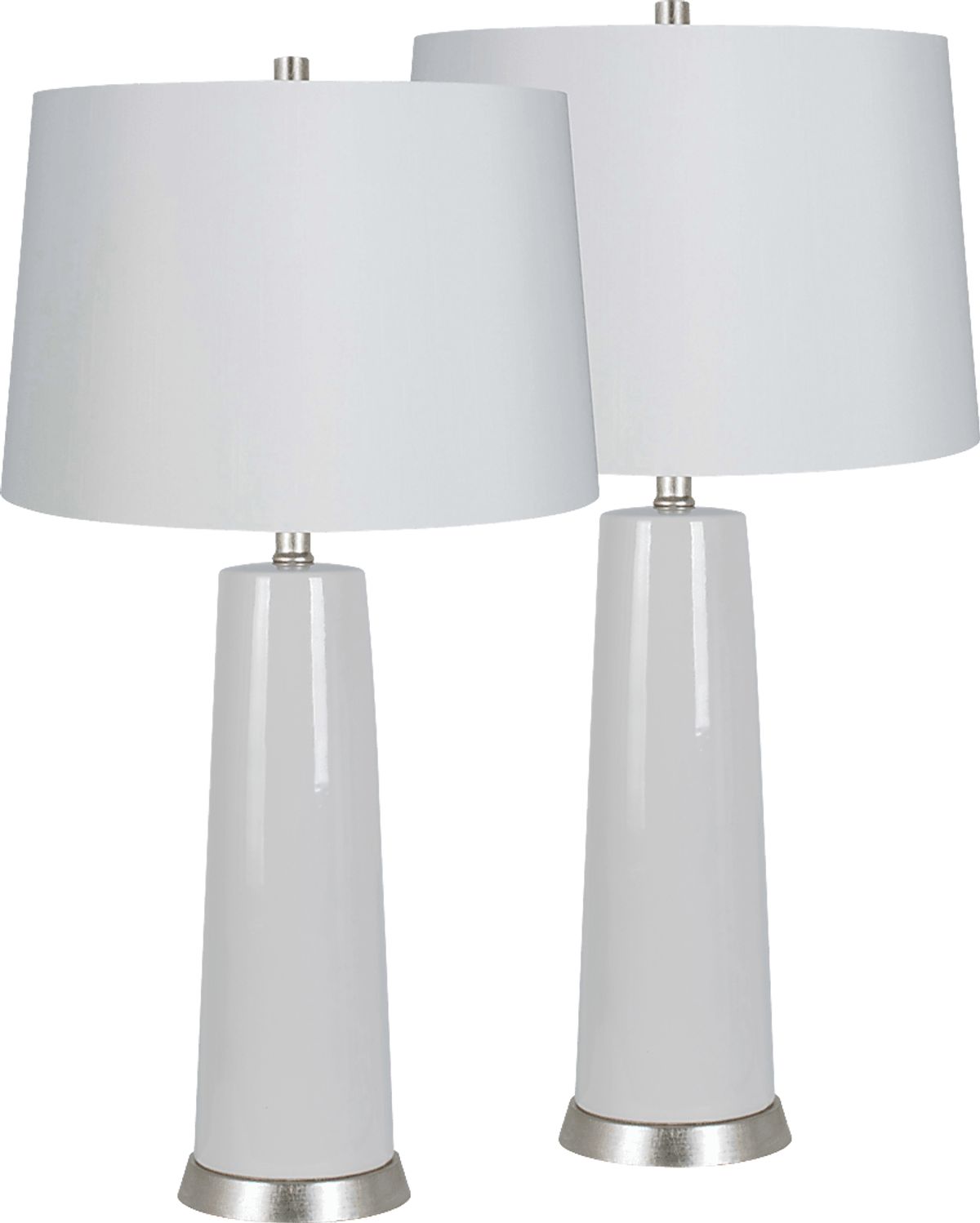 Zenna Road 2 Pc White Set Of Lamps | Rooms to Go