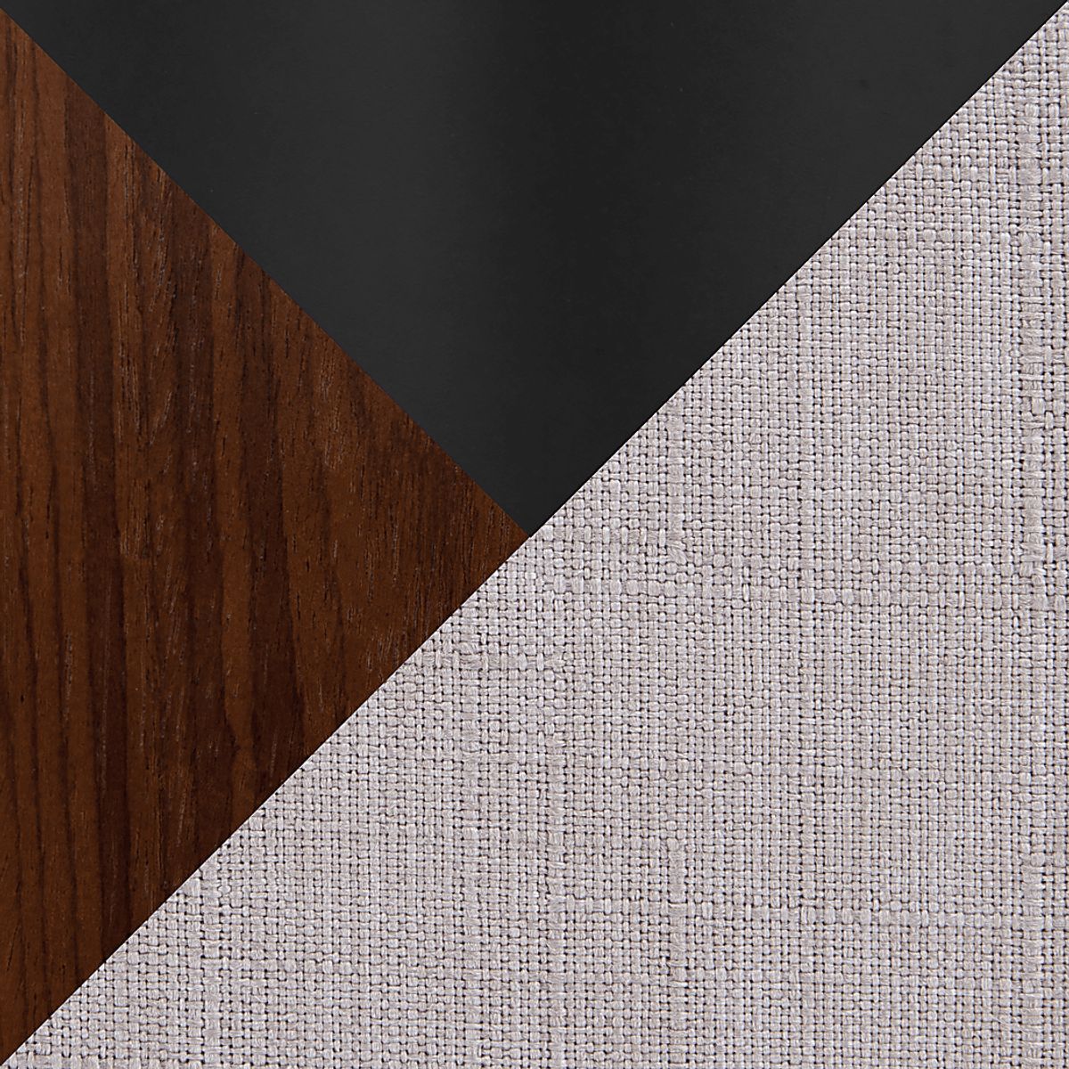 Zennia III Black Black,Colors Cream Beige Polyester Fabric Adjustable ...