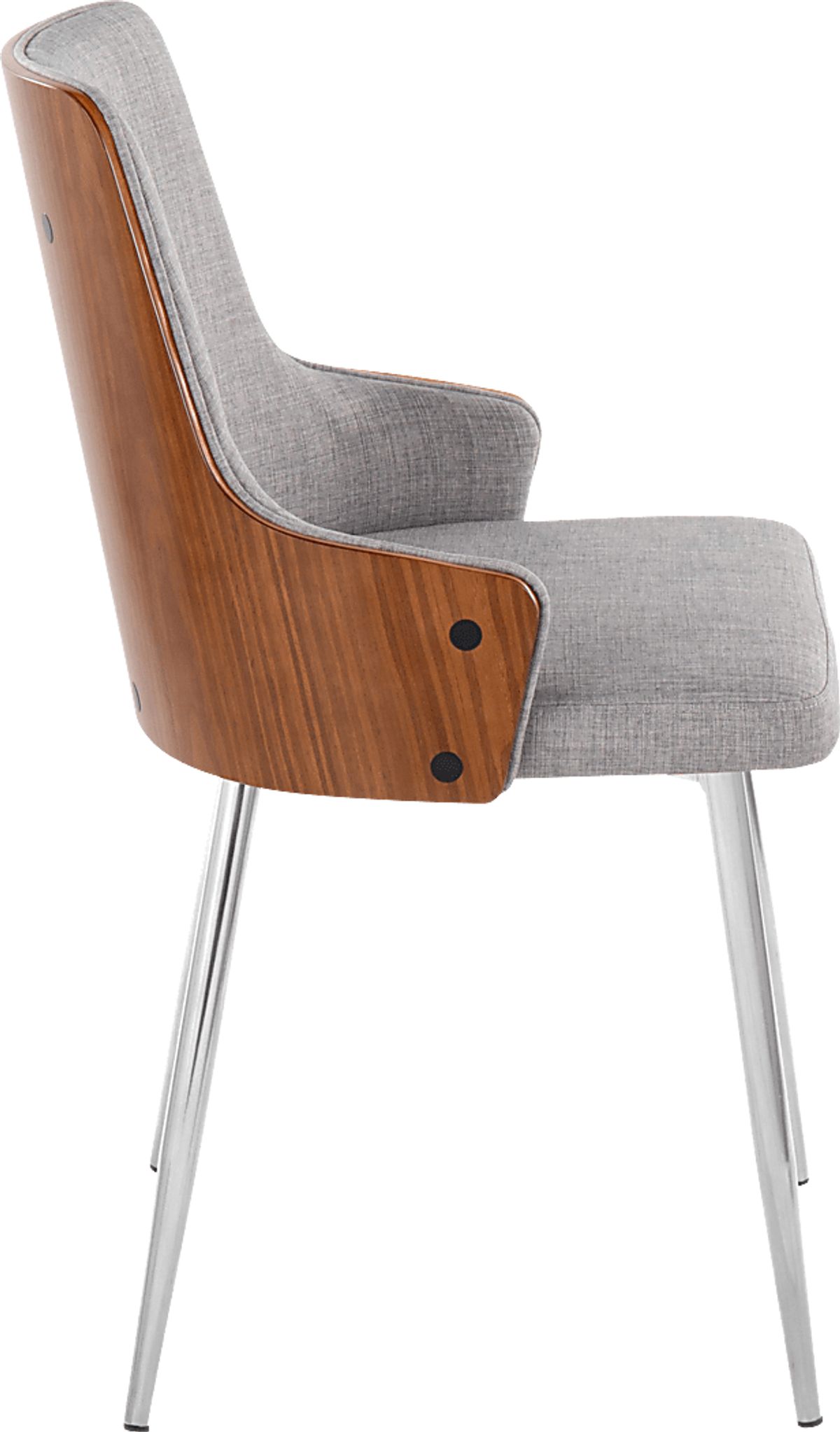 Zennia IV Gray Polyester Fabric Dining Chair, Set Of 2 | Rooms to Go