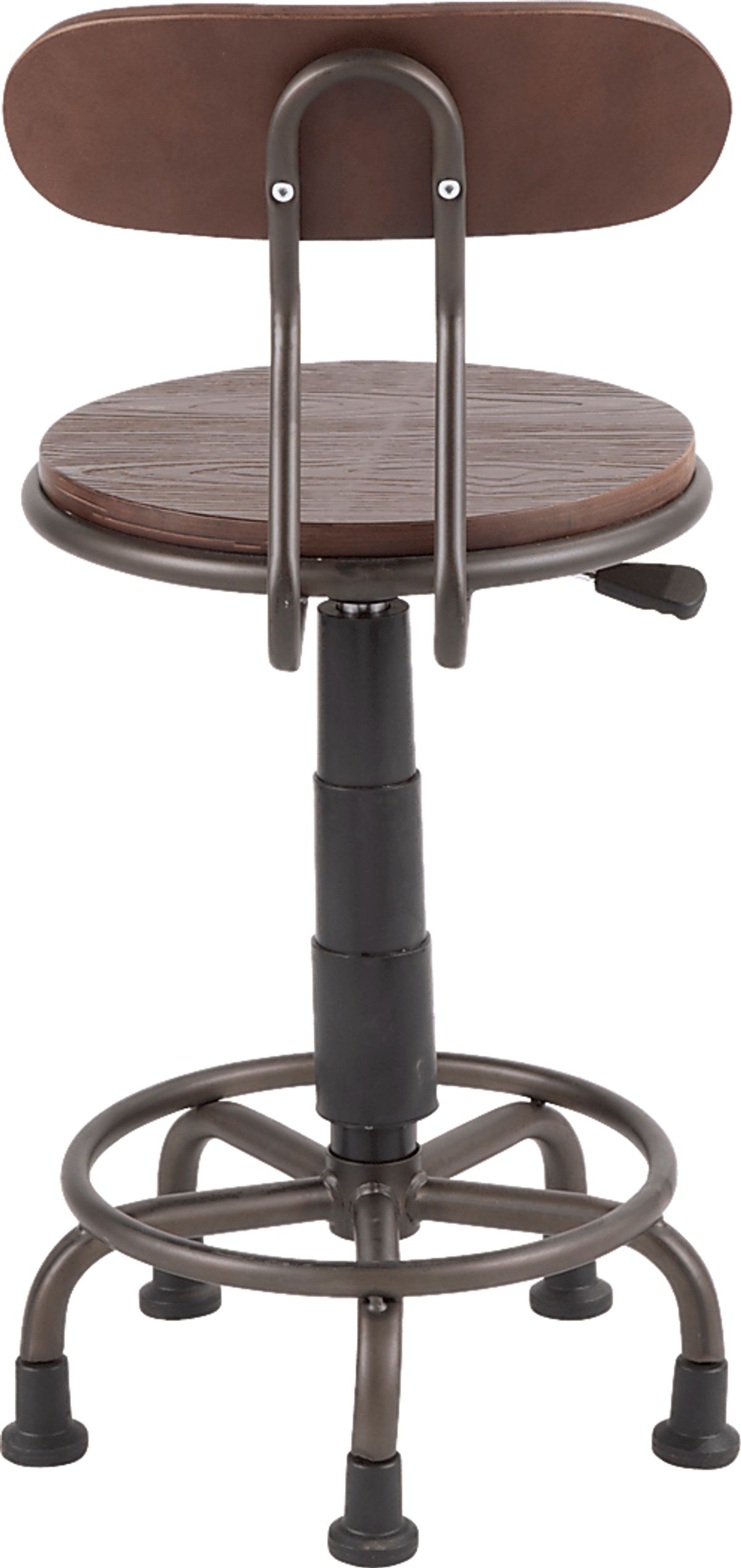 Zenobia 2 Pc Brown Dark Wood Desk, Chair And Bookcase | Rooms to Go