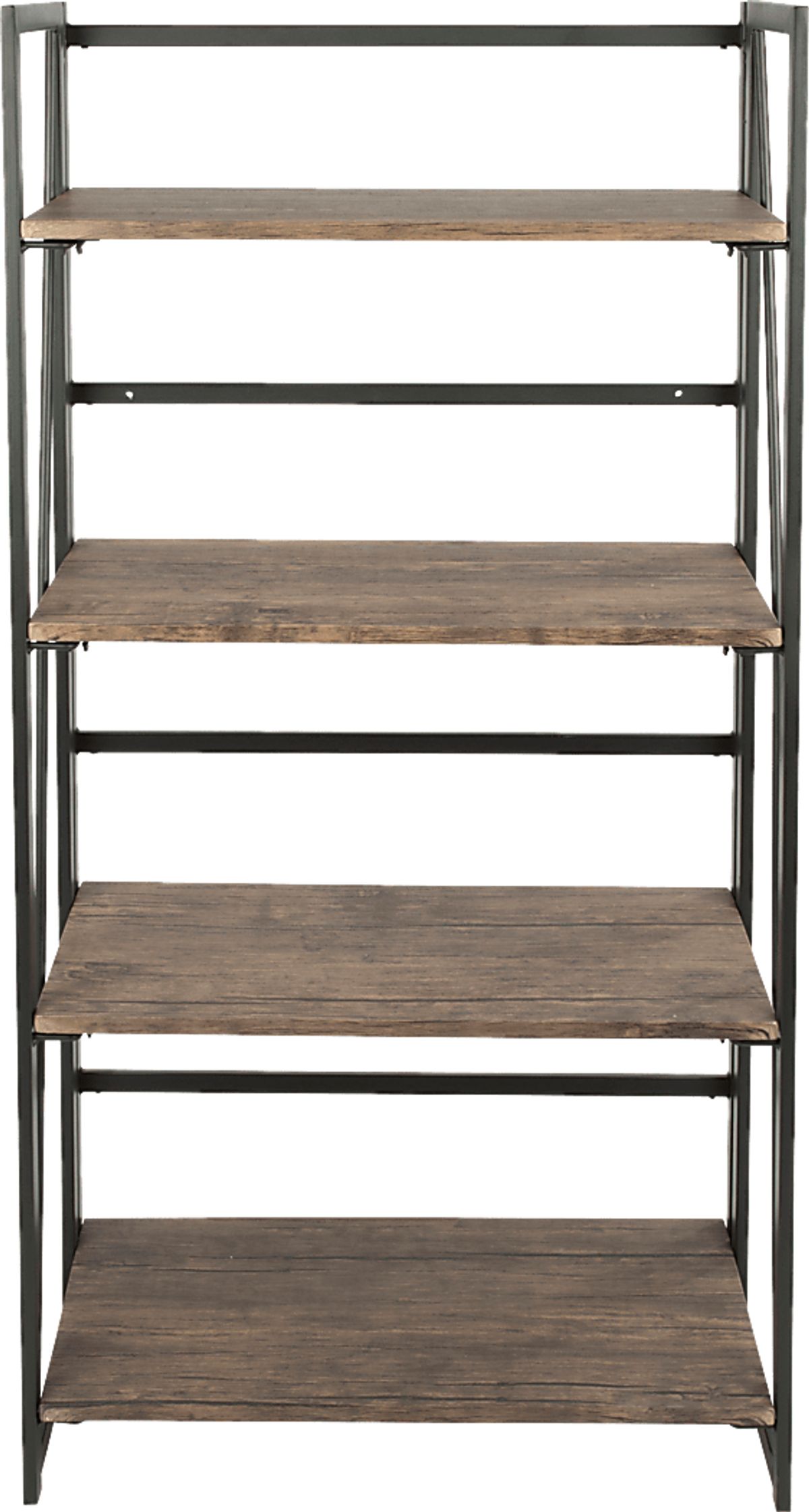 Zenobia 2 Pc Brown Dark Wood Desk, Chair And Bookcase | Rooms to Go