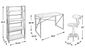 Zenobia 2 Pc Brown Dark Wood Desk, Chair And Bookcase - Rooms To Go