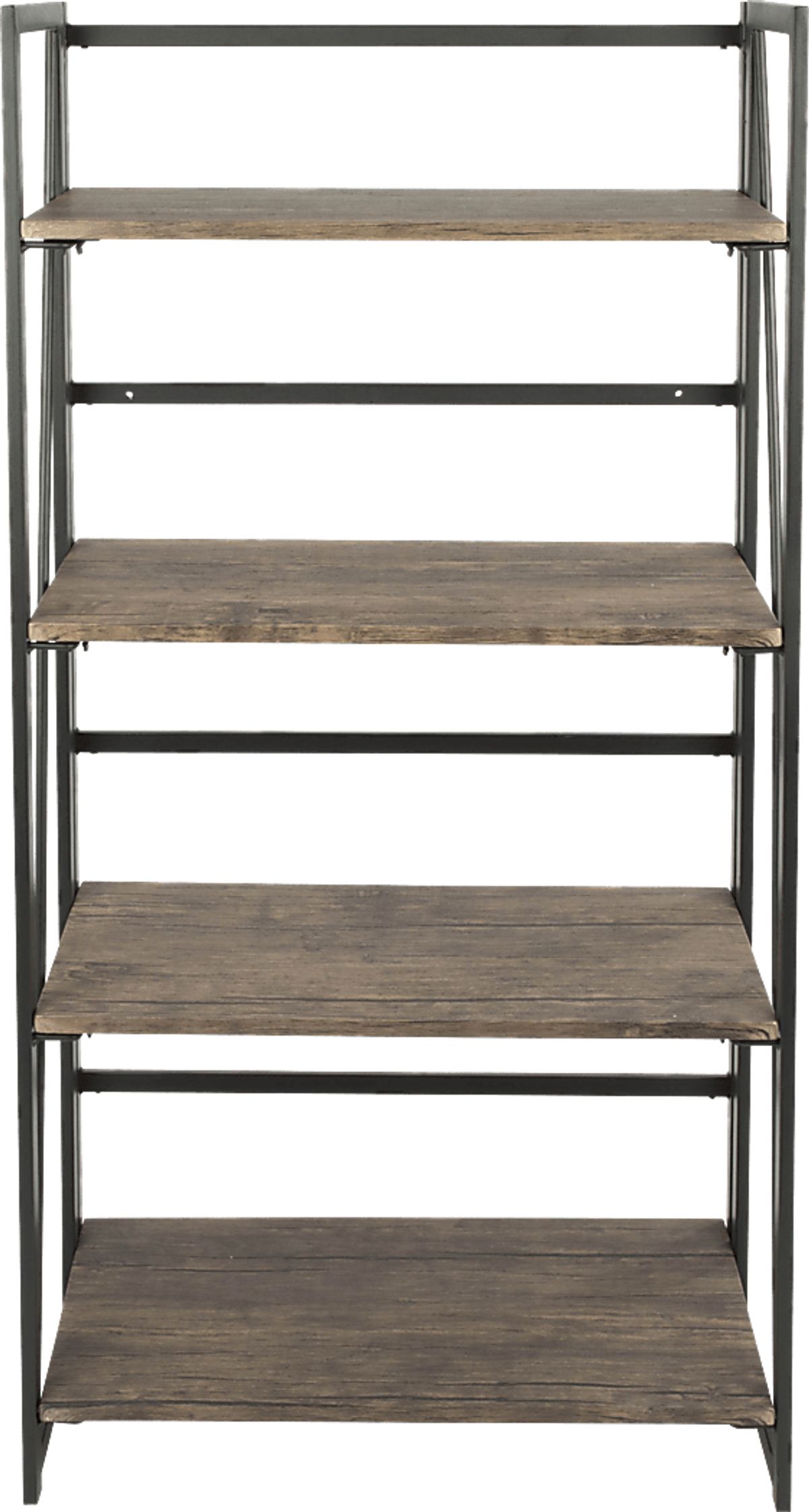 Zenobia Brown Dark Wood Bookcase | Rooms to Go