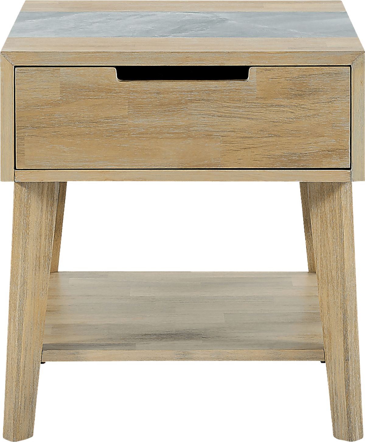 Zhane Natural Light Wood End Table | Rooms to Go