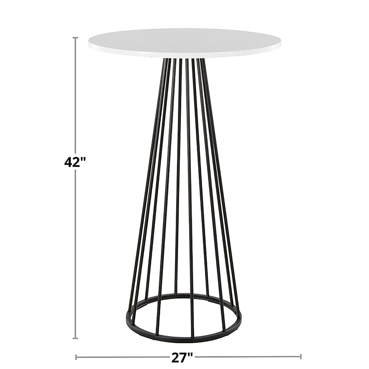 Zierdt Gold Colors,Metal Bar Height Dining Table | Rooms to Go