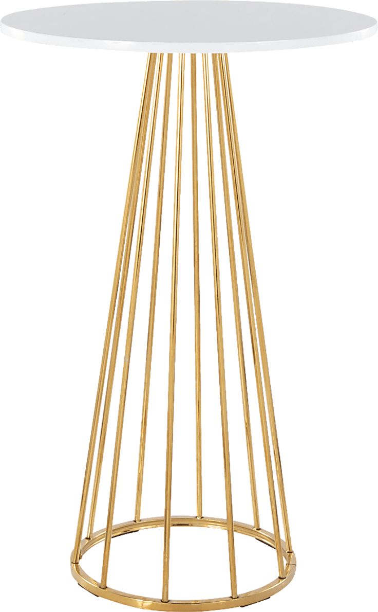 Zierdt Gold Colors,Metal Bar Height Dining Table - Rooms To Go