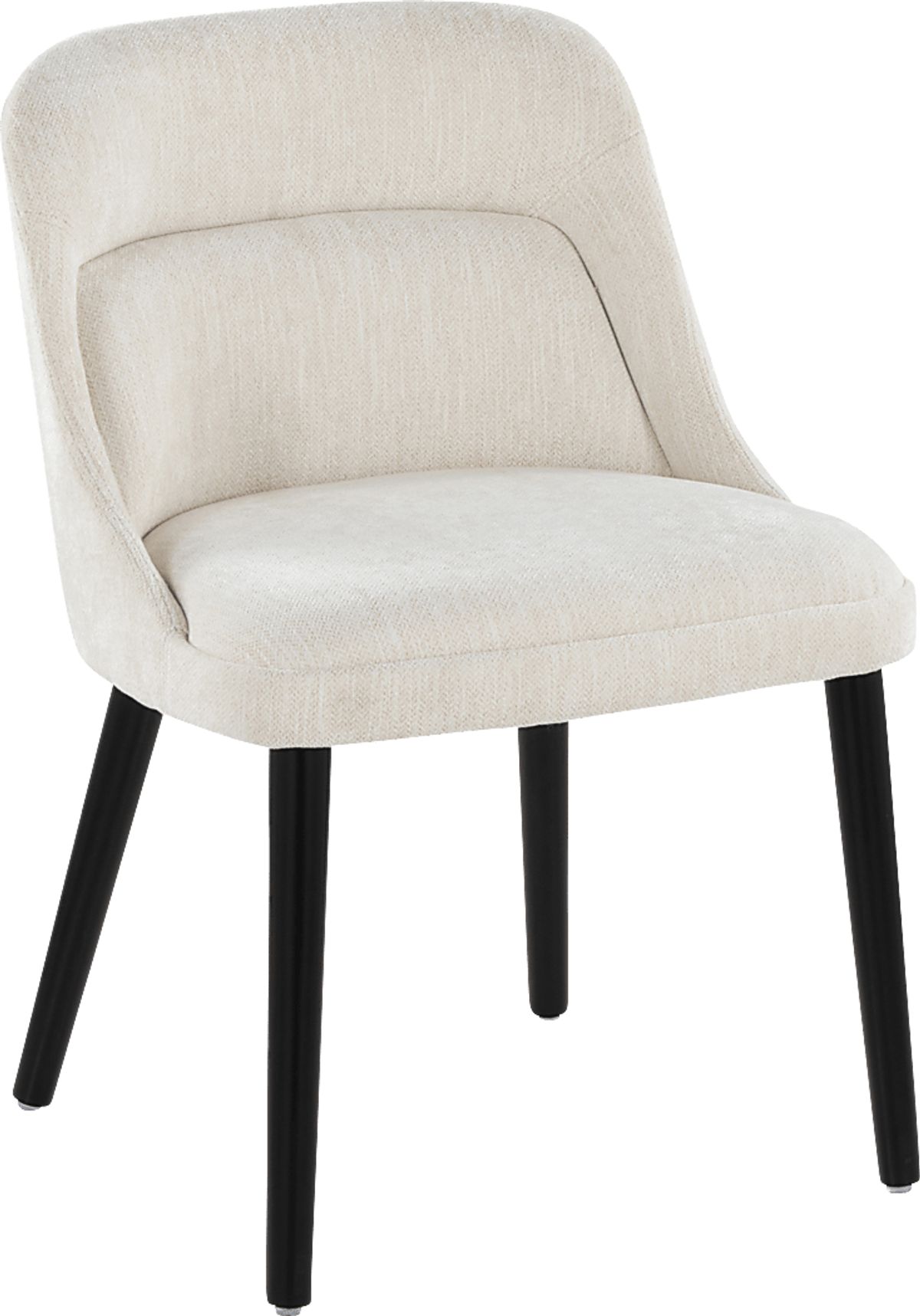 Zifra Black Black,Colors White Fabric Dining Chair | Rooms to Go