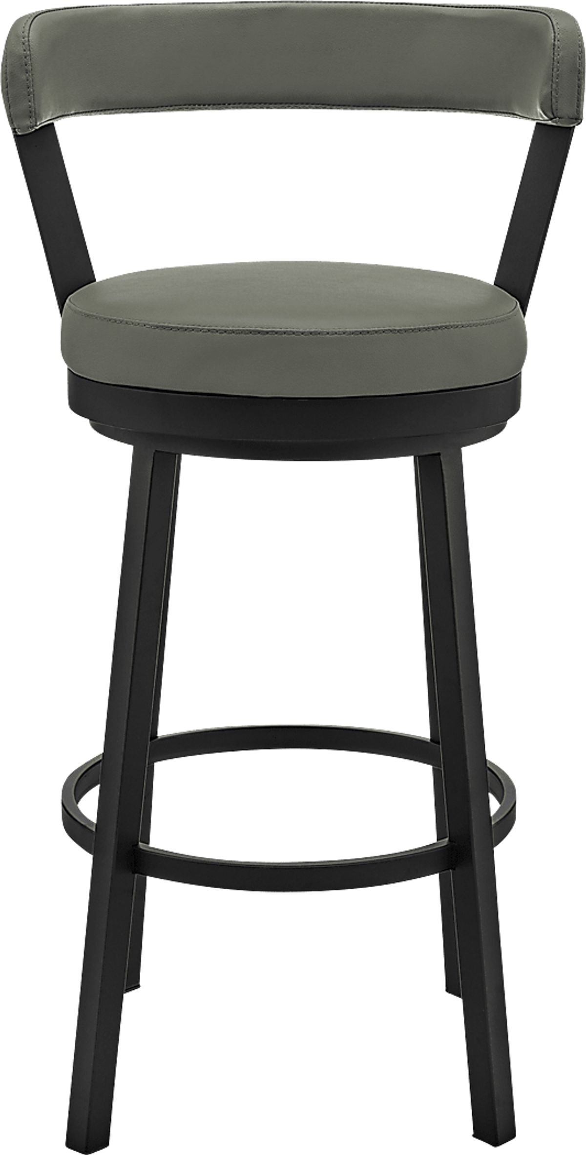Zinat Black Black,Colors Gray Polyurethane Fabric Swivel Barstool ...