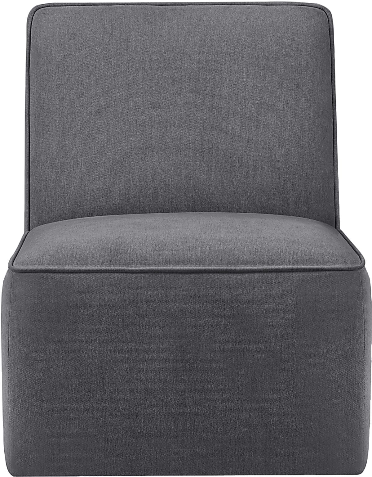 Zinkoff Dark Gray Polyester Fabric Swivel Accent Chair | Rooms to Go