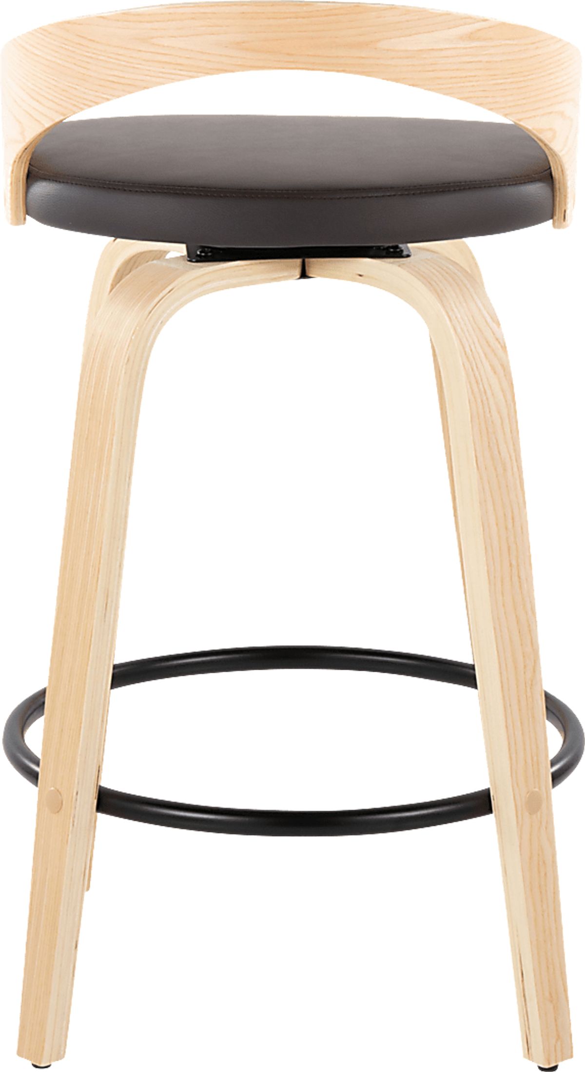 Zykan III Natural Light Wood Brown Swivel Barstool | Rooms to Go