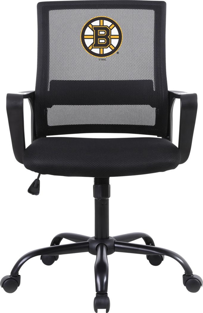 Tough Match NHL Boston Bruins Black Desk Chair - Rooms To Go