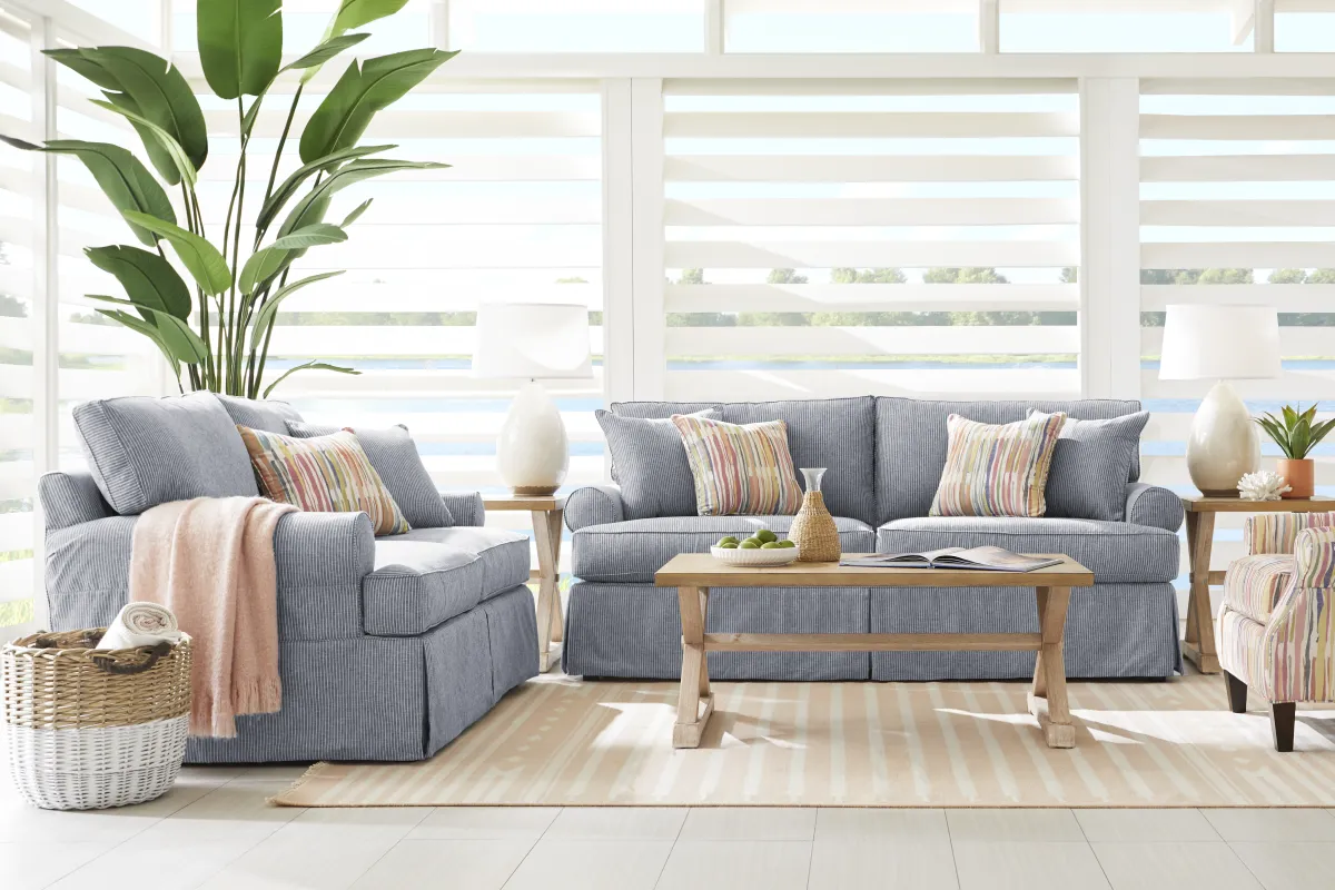 Cindy Crawford Denim Sofa
