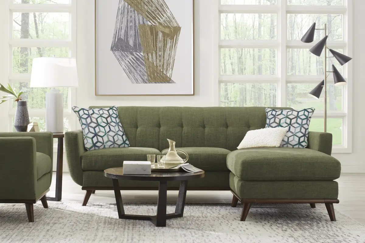 East Side Avocado Green Chenille,Luxeguard Performance Fabric Fabric ...