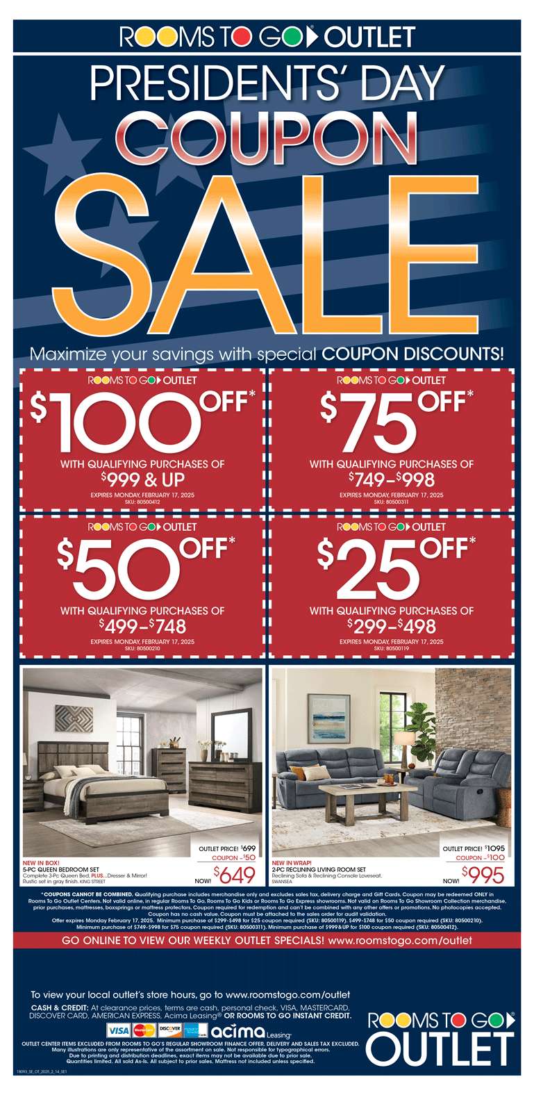 Room to go clearance center store