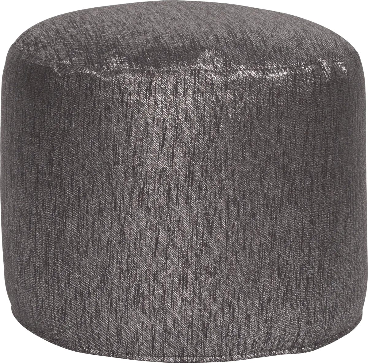 Marbee Dark Gray Pouf | Rooms to Go