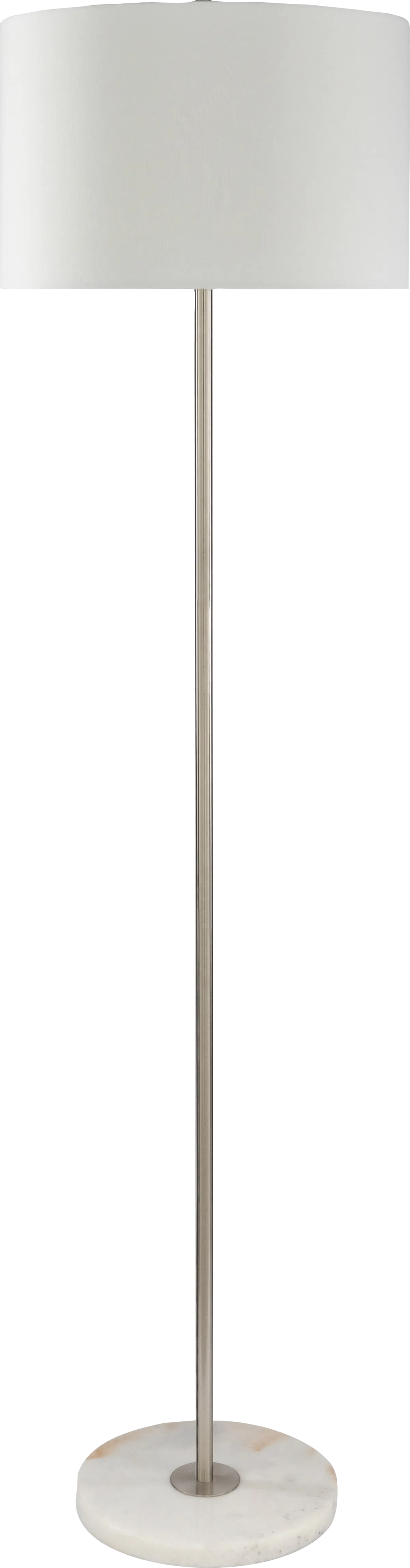 Albany Post Nickel Gray Floor Lamp | Rooms to Go