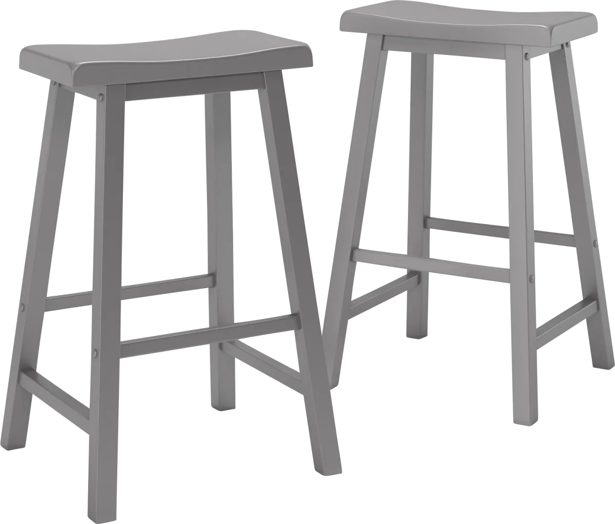 Nario Gray Set Of 2 Barstools | Rooms to Go