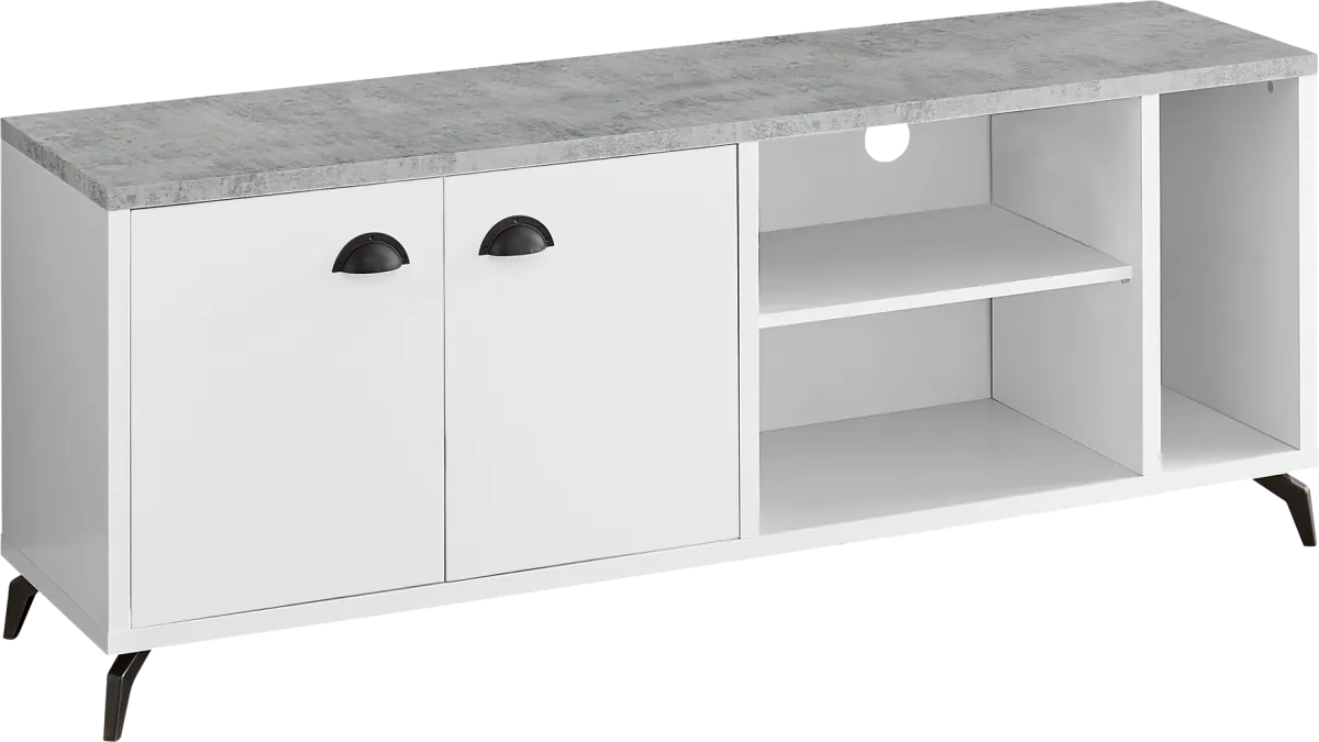 Bothell White 60 in. Console | Rooms to Go
