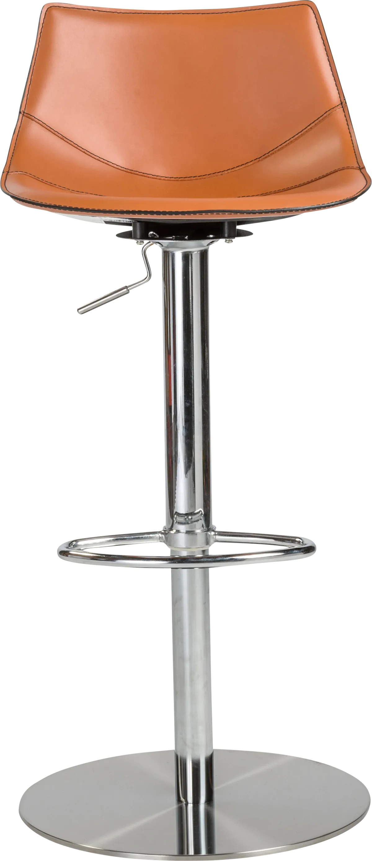 Reebe Cognac Red Leather Barstool | Rooms to Go