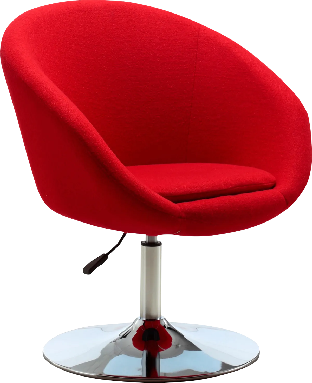 Sidener Red Wool Fabric Swivel Accent Chair | Rooms to Go