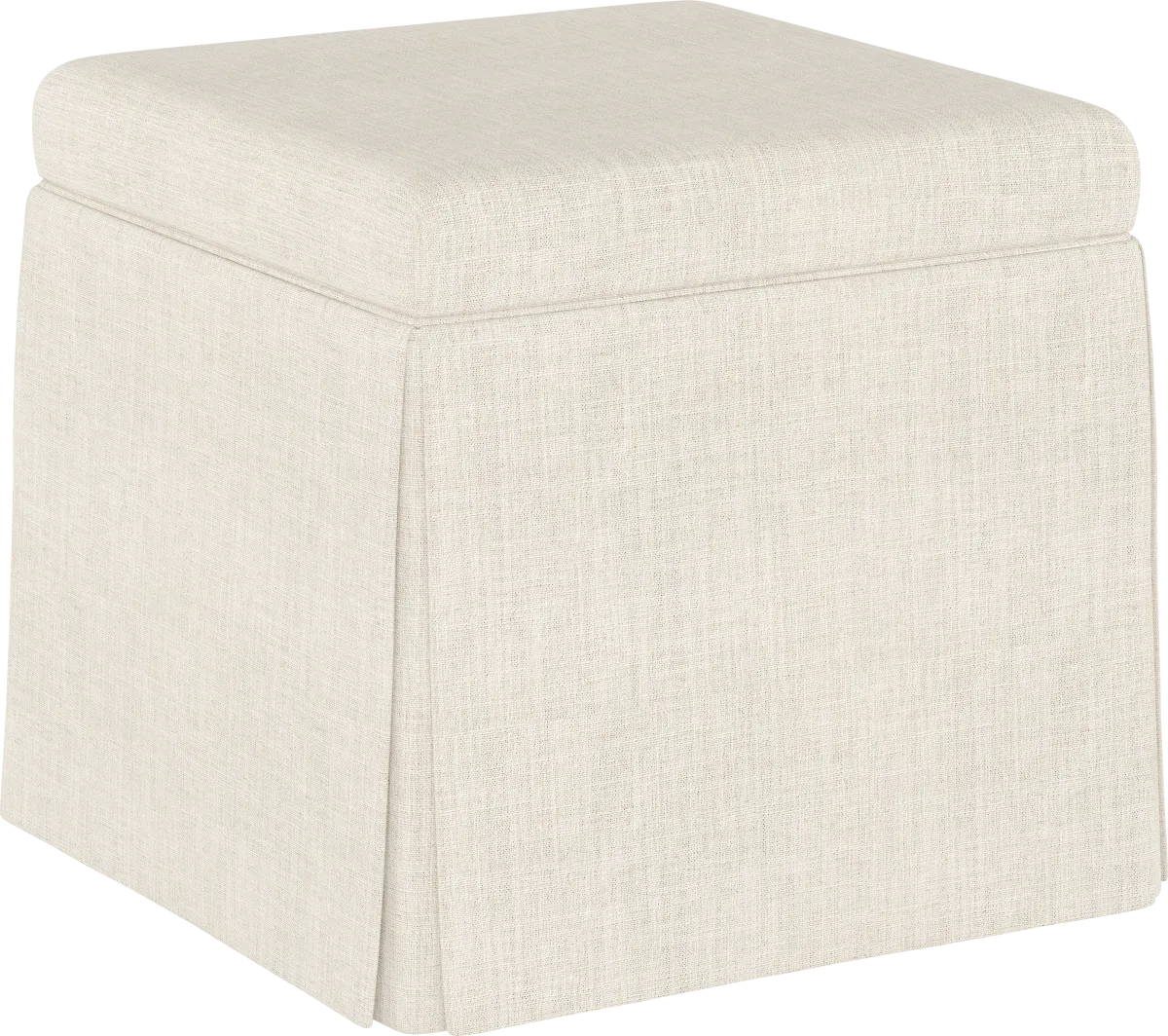 Charlick Cream Beige Cotton Fabric Cocktail Ottomans | Rooms to Go