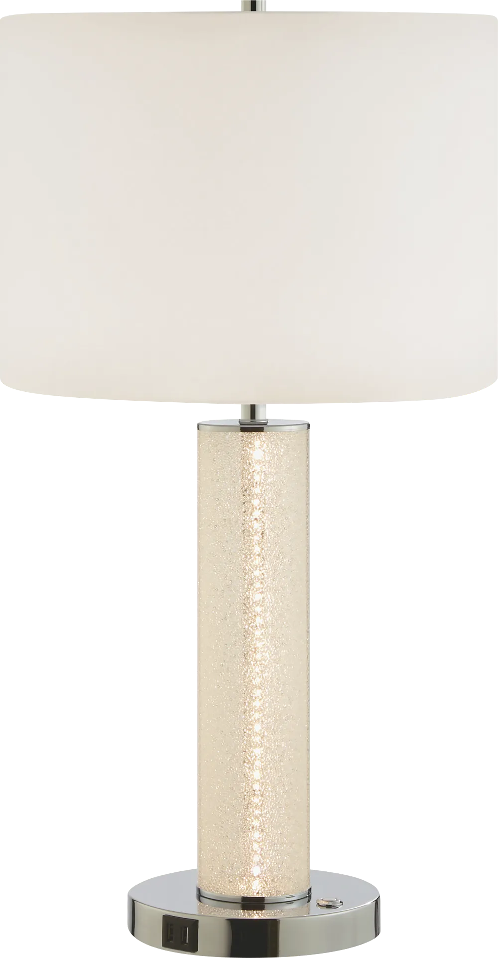 Eckles Loop Chrome Gray Table Lamp | Rooms to Go