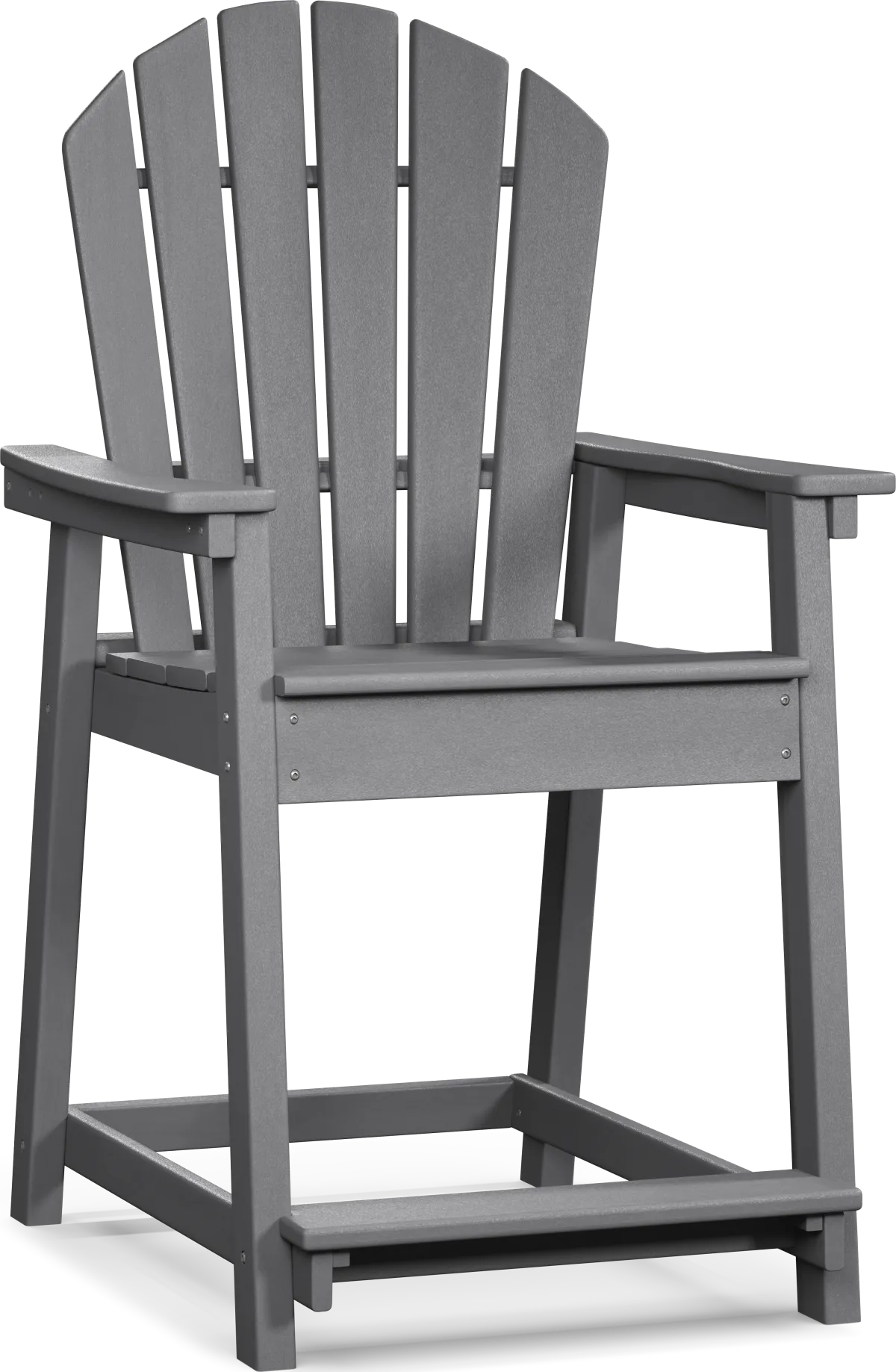 Addy Gray Synthetic Fabric Outdoor Barstool | Rooms to Go