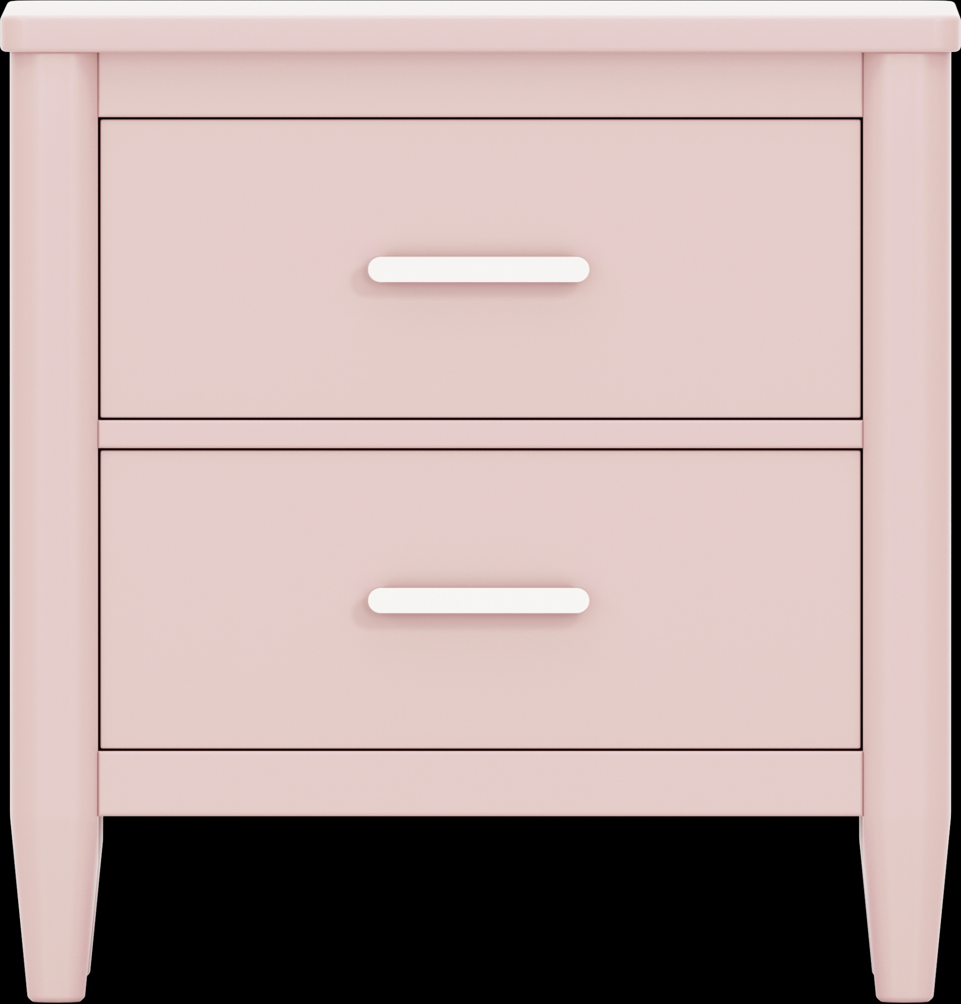 light pink bedside table