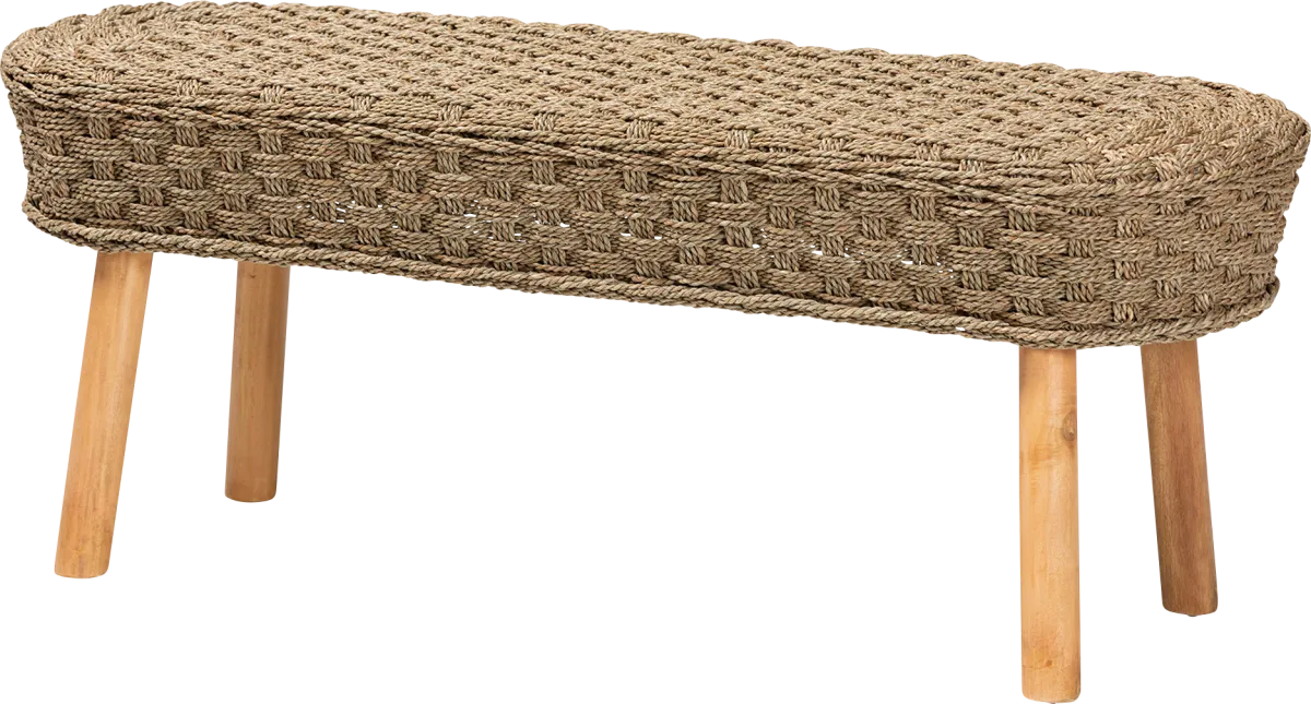 Brownrigg Brown Dark Wood Bench | Rooms to Go