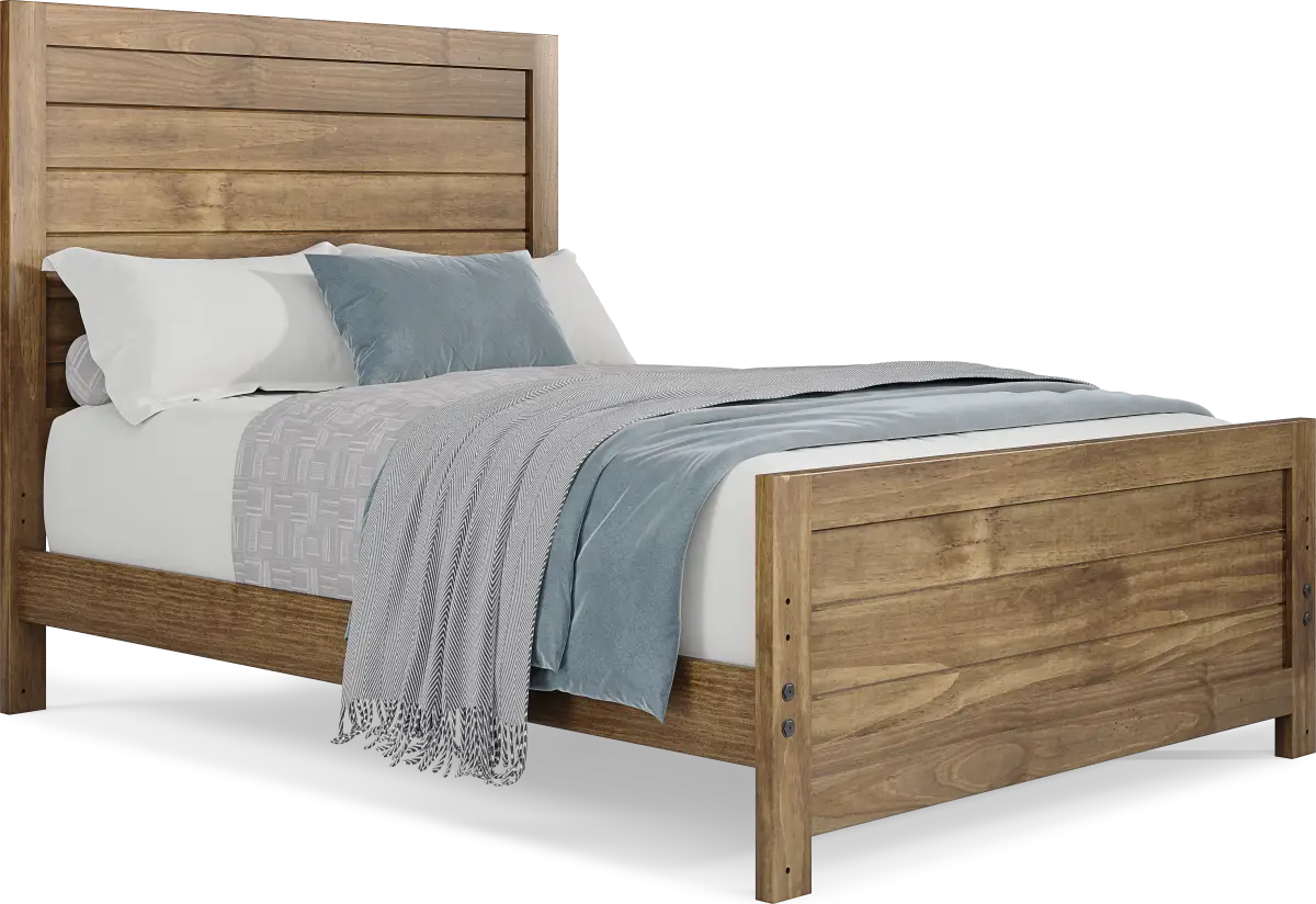 Creekside 2.0 Chestnut Dark Wood 3 Pc Full Panel Bed | Rooms to Go
