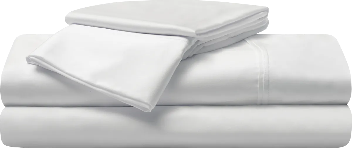 Bedgear Hyper-Cotton Sheets 4 Pc White Queen Sheet Sets | Rooms to Go