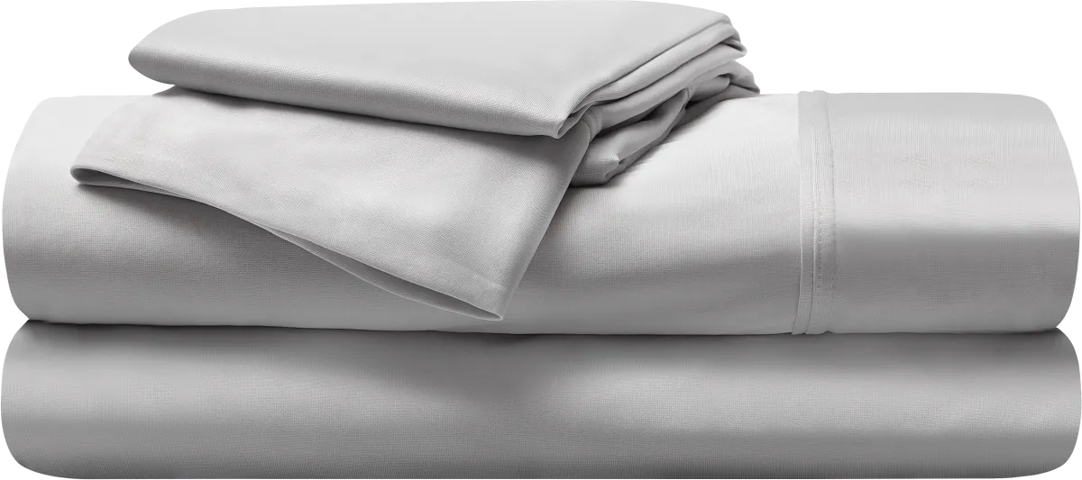 Bedgear Dri-Tec Sheets 4 Pc Light Gray Queen Sheet Sets | Rooms to Go