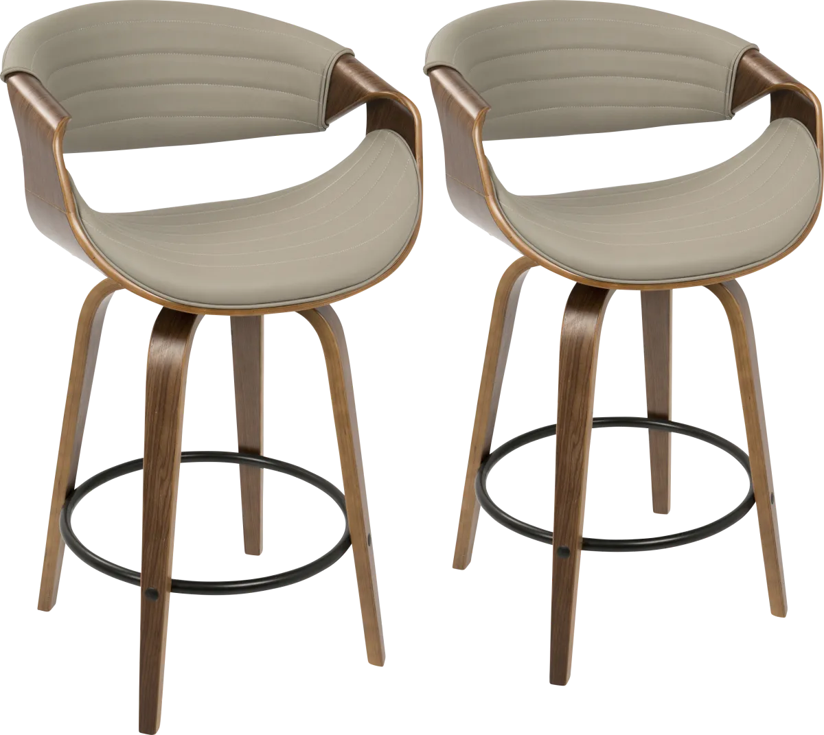 Symphony Gray Counter Height Stool (Set Of 2) | Rooms to Go