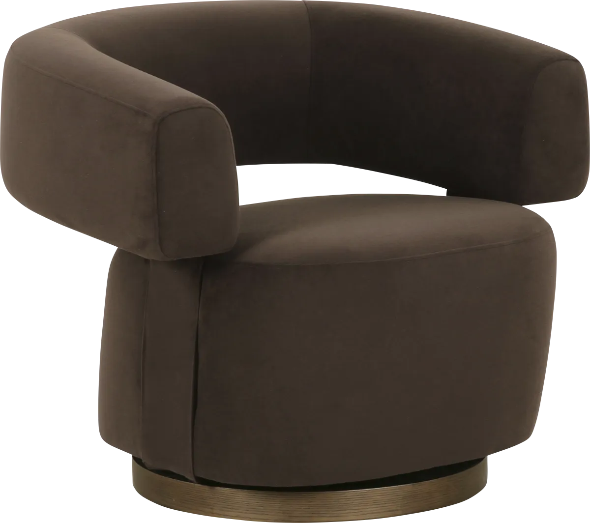 Bohanan Dark Brown Swivel Upholstered | Rooms to Go