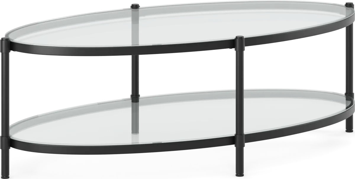 Alva Black Black,Colors Glass Cocktail Table | Rooms to Go