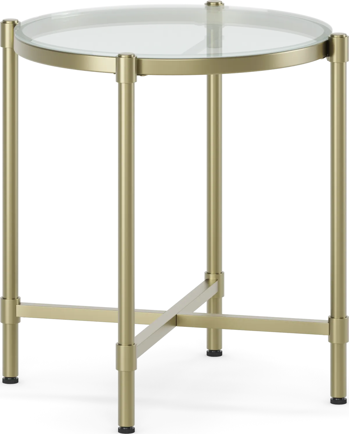 Alva Gold Colors,Metal Glass,Metal End Table | Rooms to Go