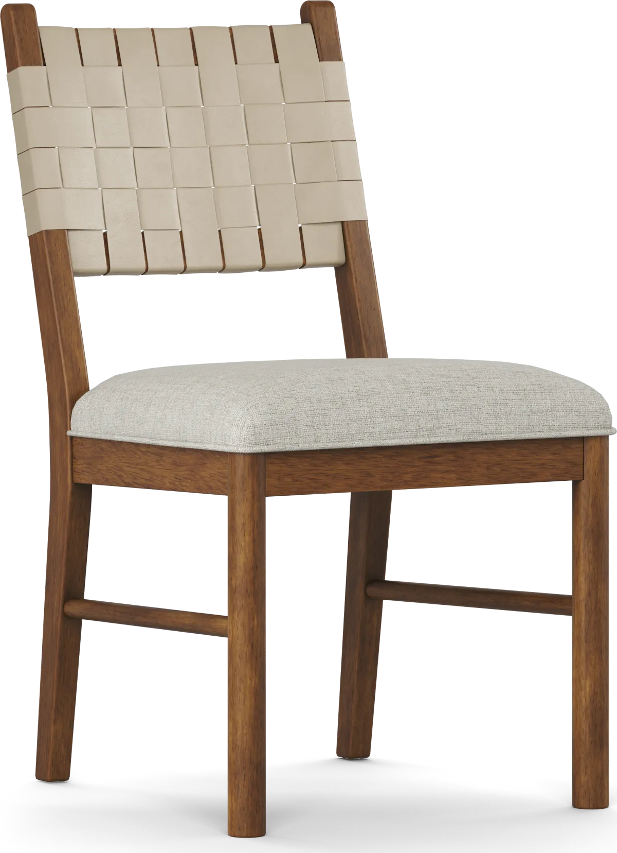 Surrey Ellis Brown Dark Wood Beige Side Chair | Rooms to Go